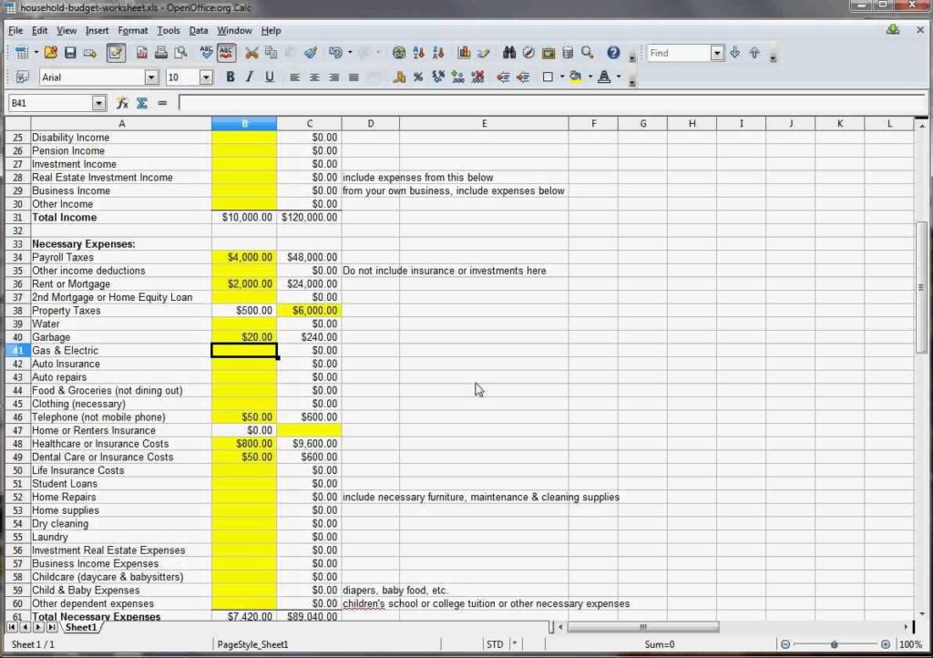 Family Budget Spreadsheet Budget Spreadsheet Spreadsheet Templates For 