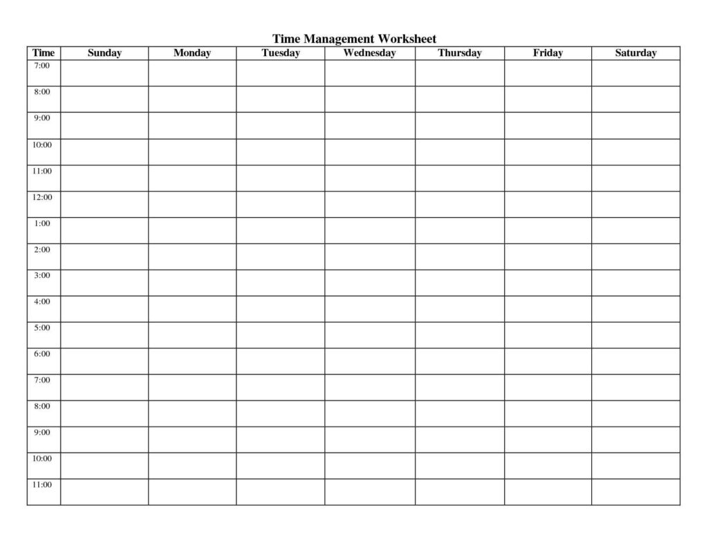 Time Management Spreadsheet Template Spreadsheet Templates For Business 