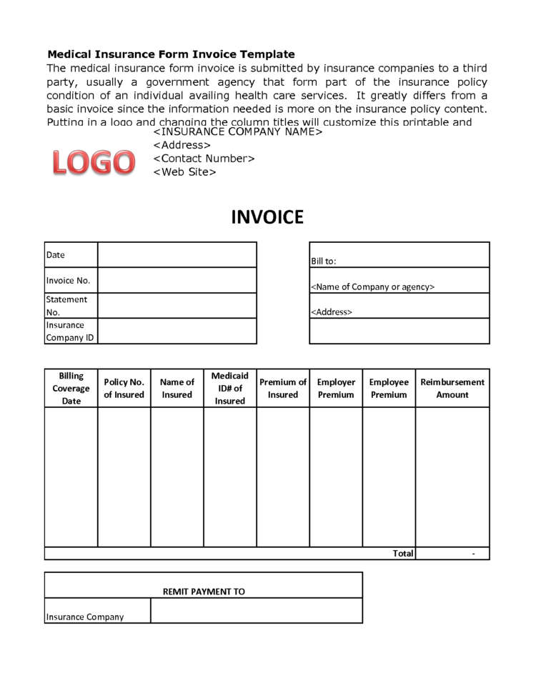 Medical Invoice Template Spreadsheet Templates For Busines Medical Bill Medical Invoice Template Spreadsheet Templates For Busines Medical Bill