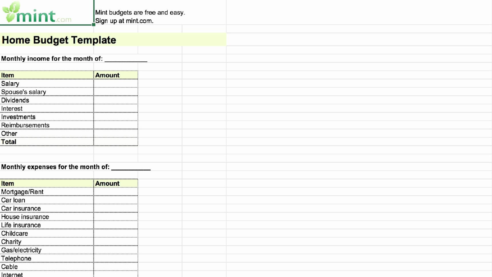 50 30 20 Budget Spreadsheet Template Google Spreadshee 50 30 20 Budget 