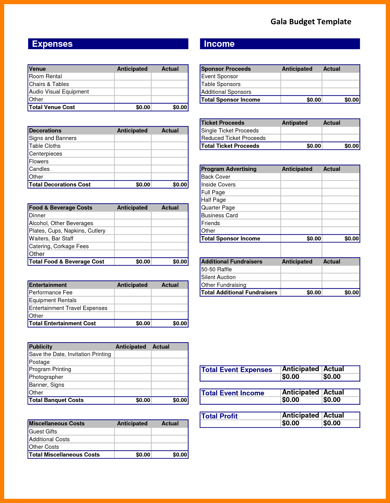 Catering Expenses Spreadsheet Spreadsheet Downloa Catering Expenses 