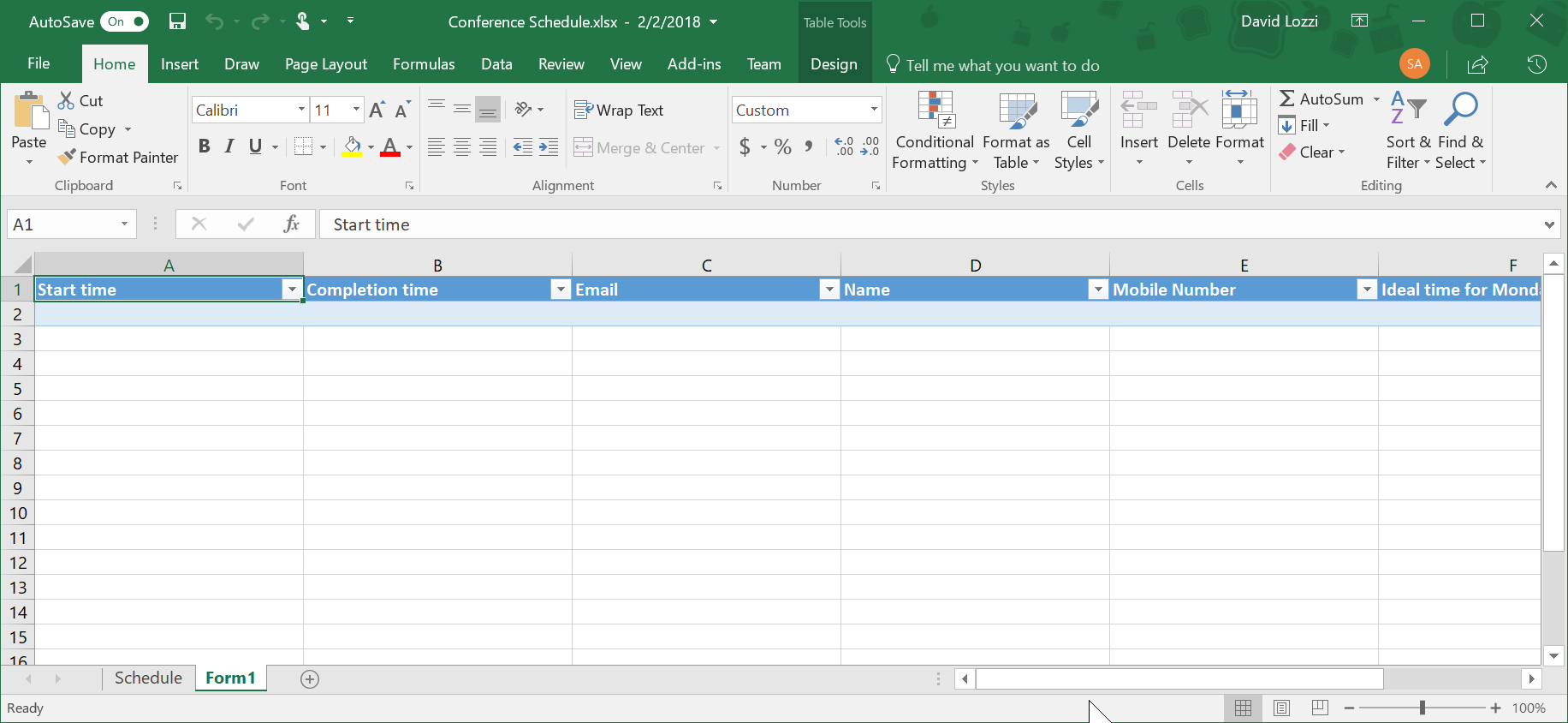 Create A Form In Excel To Populate A Spreadsheet Google Spreadshee 
