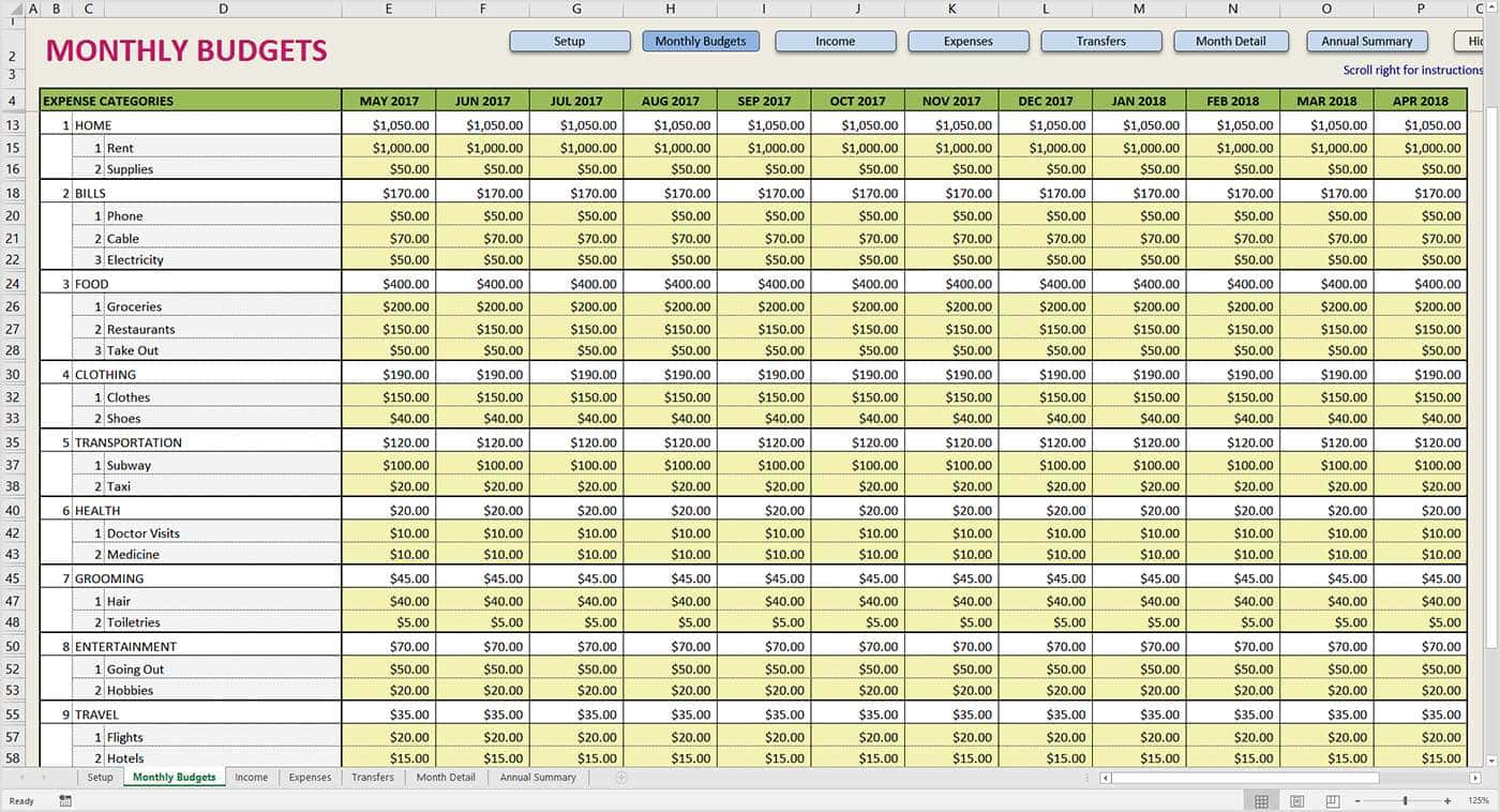 Excel Spreadsheet Financial Statement Printable Spreadshee Excel 