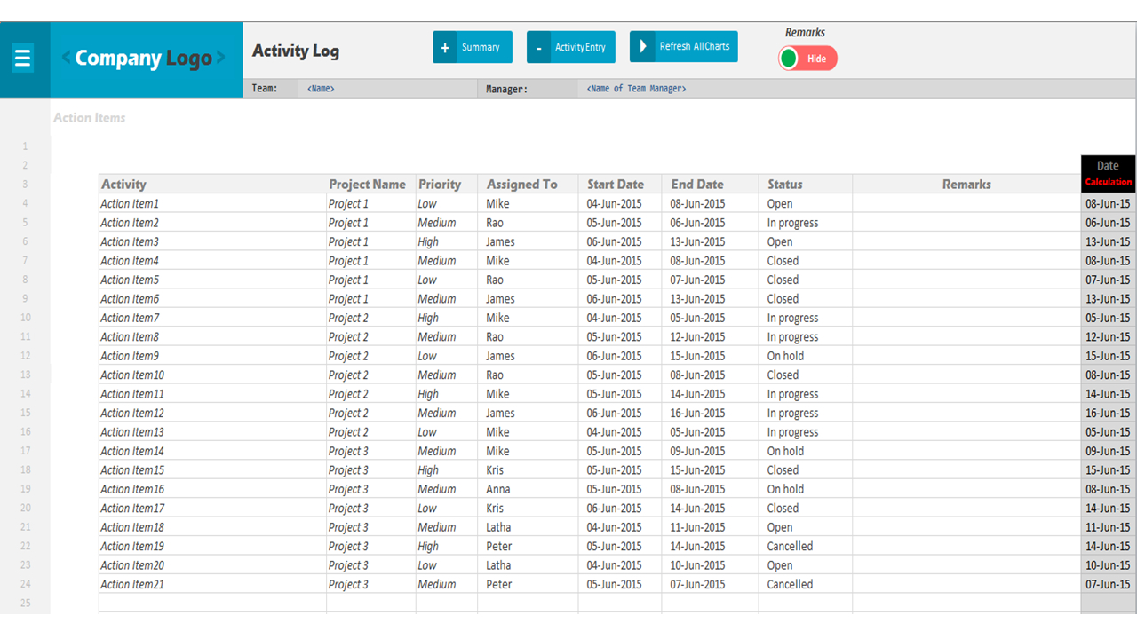 Excel Spreadsheet For Tracking Tasks Spreadsheet Downloa Excel
