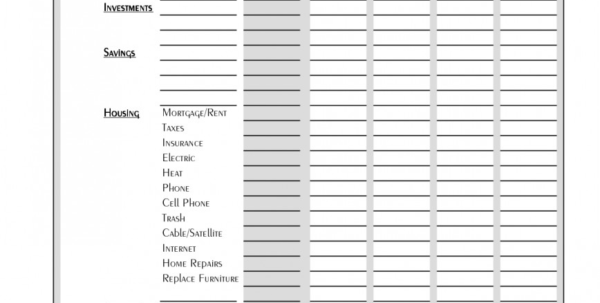 Household Budget Spreadsheet Australia Payment Spreadshee Home Budget 