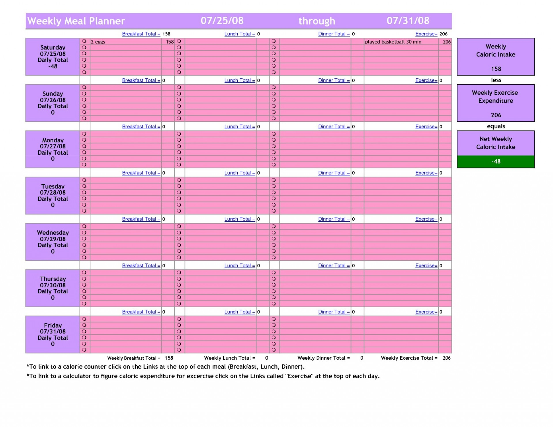Keto Diet Spreadsheet Regarding 016 Day Fix Meal Plan Template Excel 