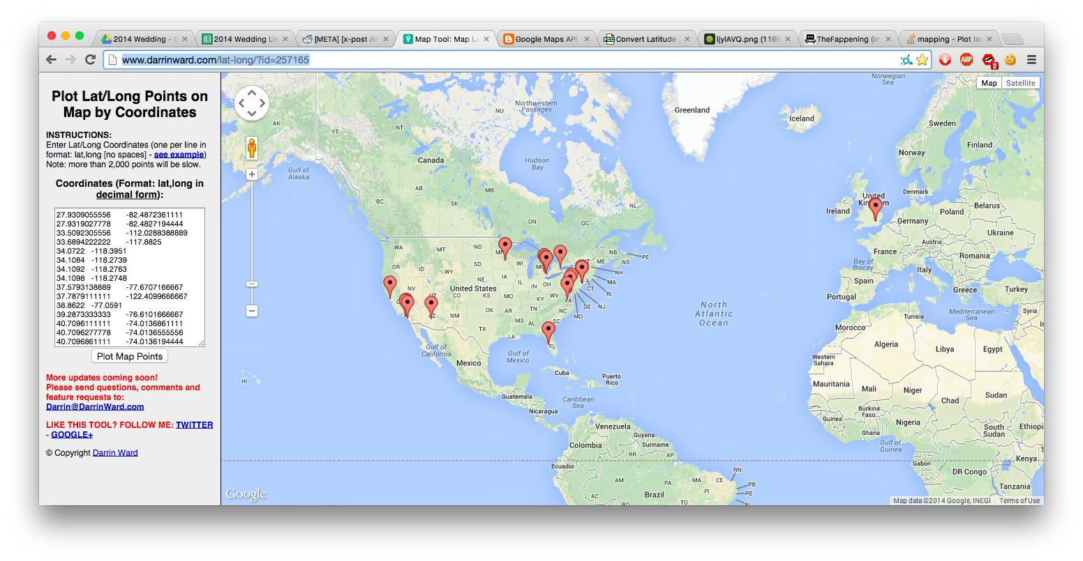 Plot Locations On Google Maps From Spreadsheet Spreadsheet Downloa Plot 