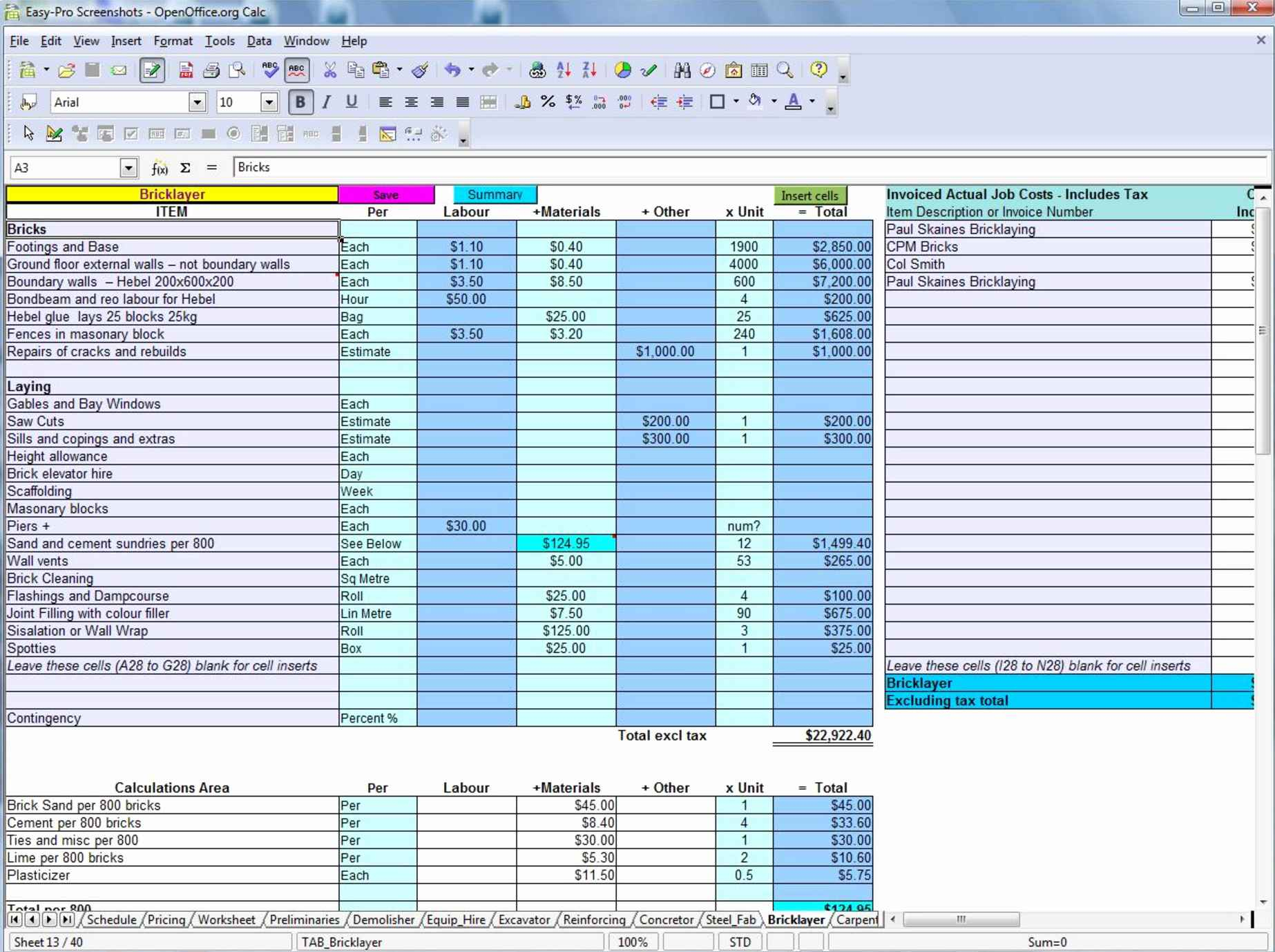 Plumbing Estimating Excel Spreadsheet Spreadsheet Downloa Plumbing 