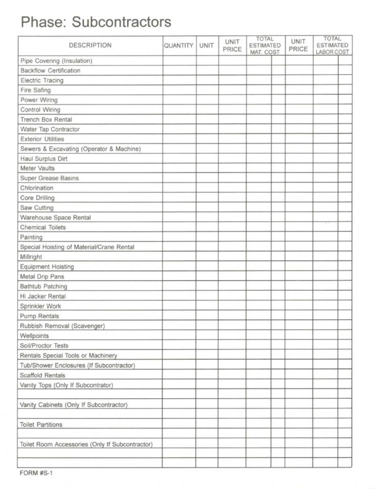 Plumbing Estimating Excel Spreadsheet Spreadsheet Downloa Plumbing 