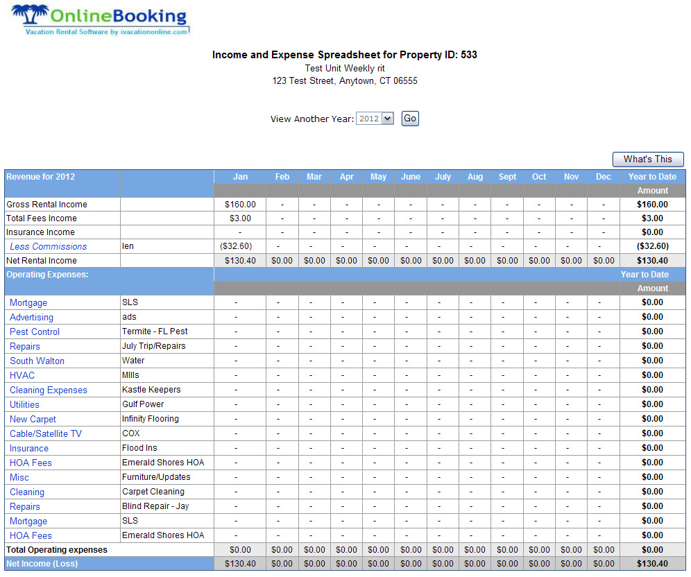 Rental House Expenses Spreadsheet Spreadsheet Downloa Rental House