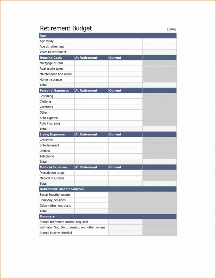 Retirement Spreadsheet Template Google Spreadshee Retirement 