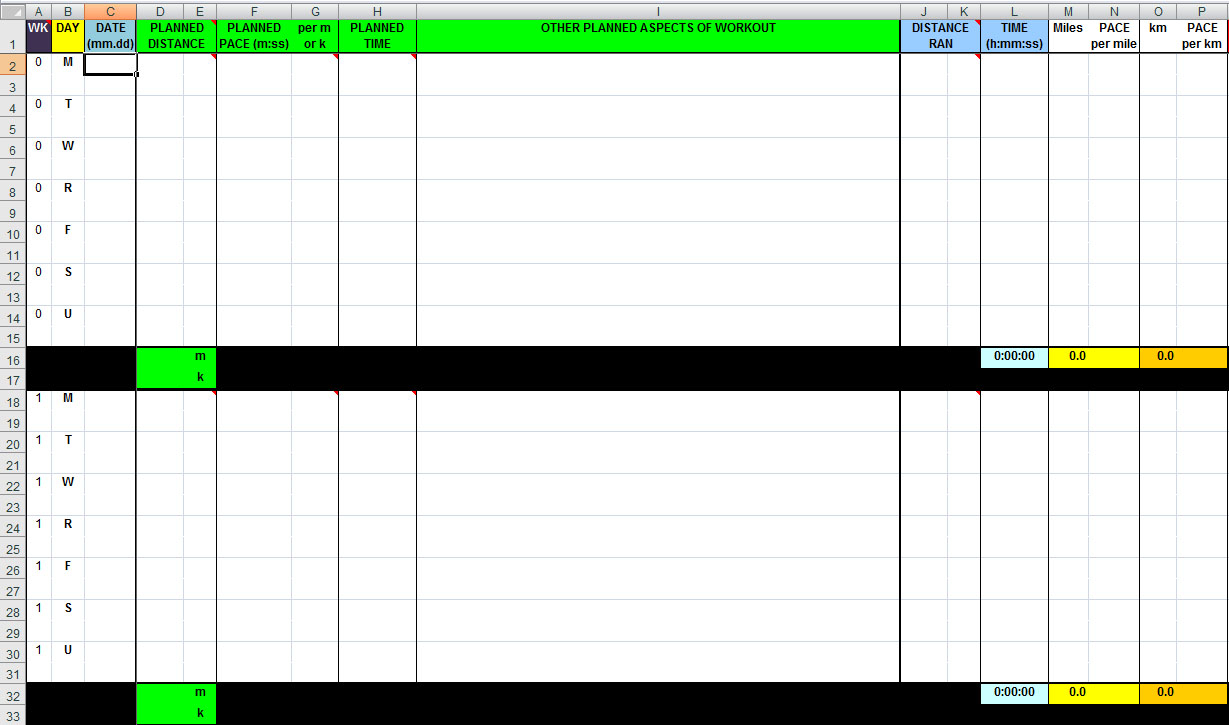 Running Spreadsheet Payment Spreadshee Running Spreadsheet Template Running Spreadsheet Excel 