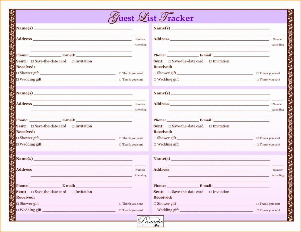 Sample Wedding Guest List Spreadsheet Google Spreadshee Sample Wedding 