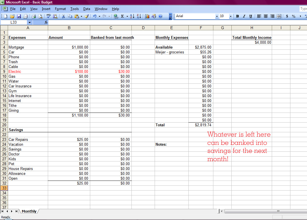 Setting Up A Personal Budget Spreadsheet With Regard To How To Set Up A