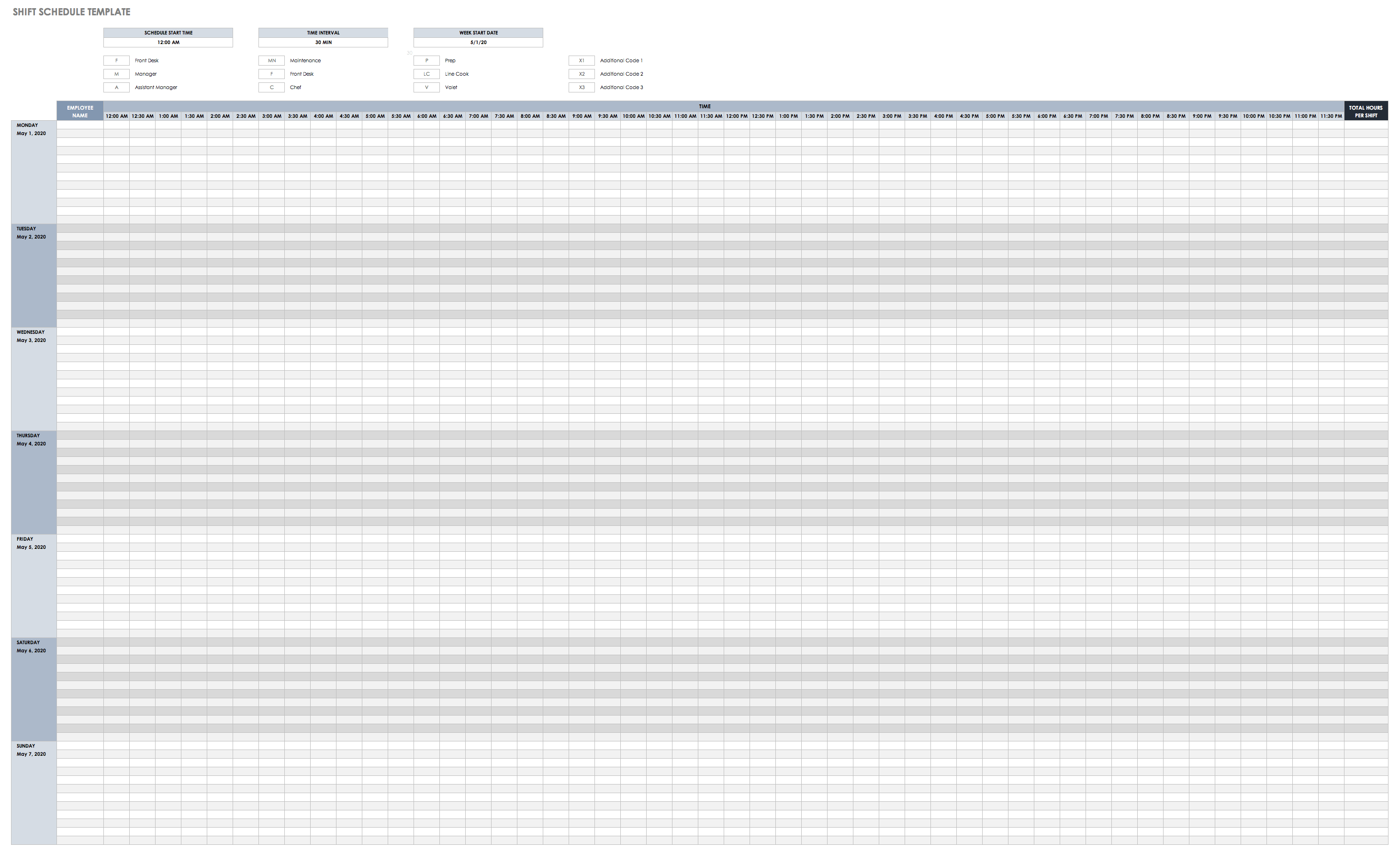Shift Pattern Spreadsheet Regarding Free Work Schedule Templates For 