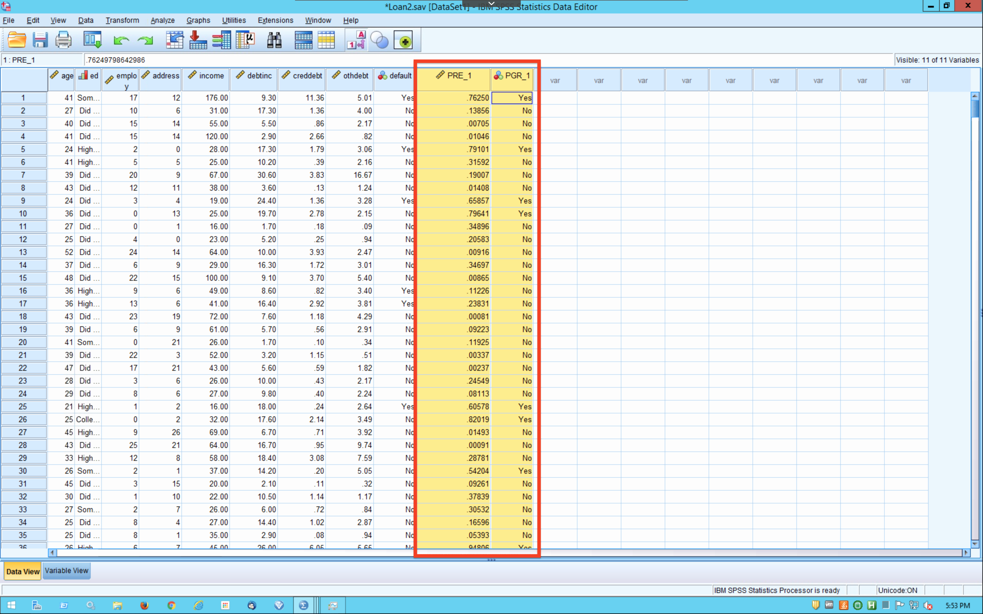 Spss Spreadsheet For In A Spreadsheet Program How Is Data Organized 