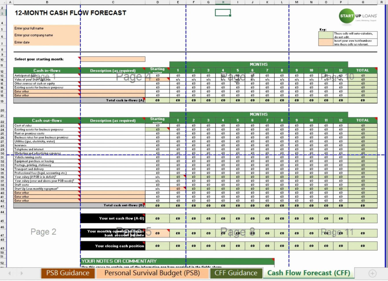 Weekly Cash Flow Forecast Spreadsheet Spreadsheet Downloa Cash Flow 