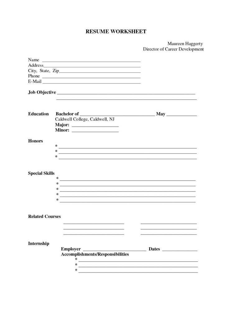 Blank Worksheet Templates — db-excel.com