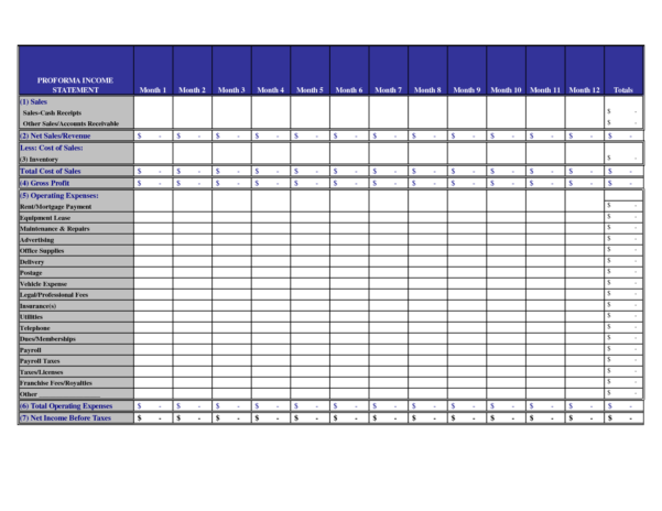 P&l Spreadsheet Template — db-excel.com