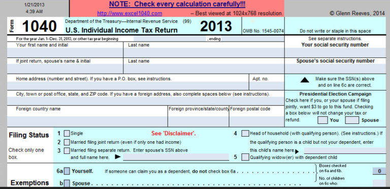 tax return spreadsheet template — db-excel.com