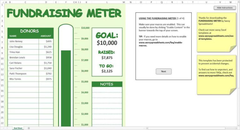 Donation Tracking Spreadsheet — db-excel.com