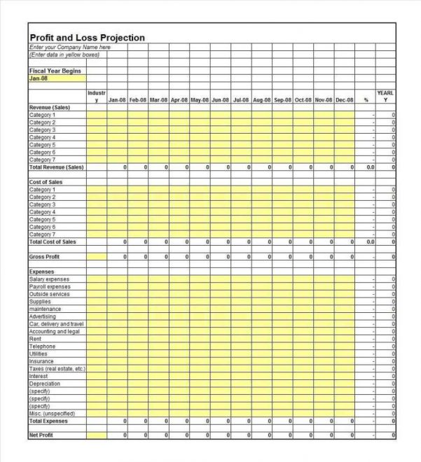 Profit Loss Spreadsheet Templates — db-excel.com