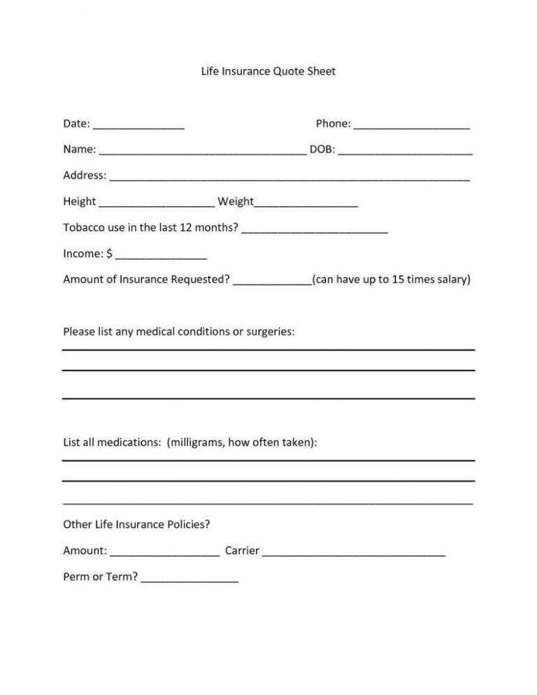 Quote Spreadsheet Template — db-excel.com