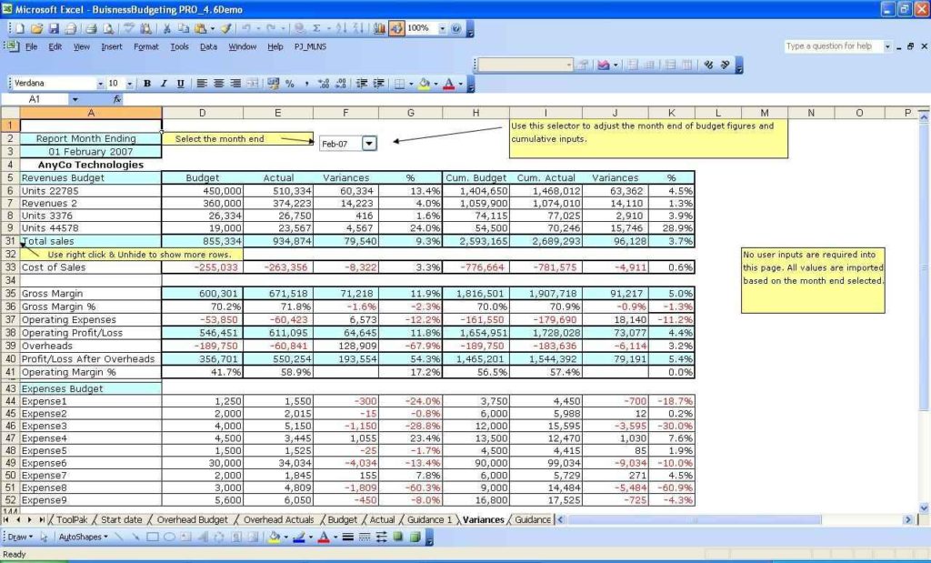 Excel Spreadsheet For Budget Db excel