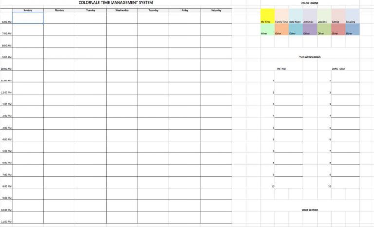time management checklist template — db-excel.com