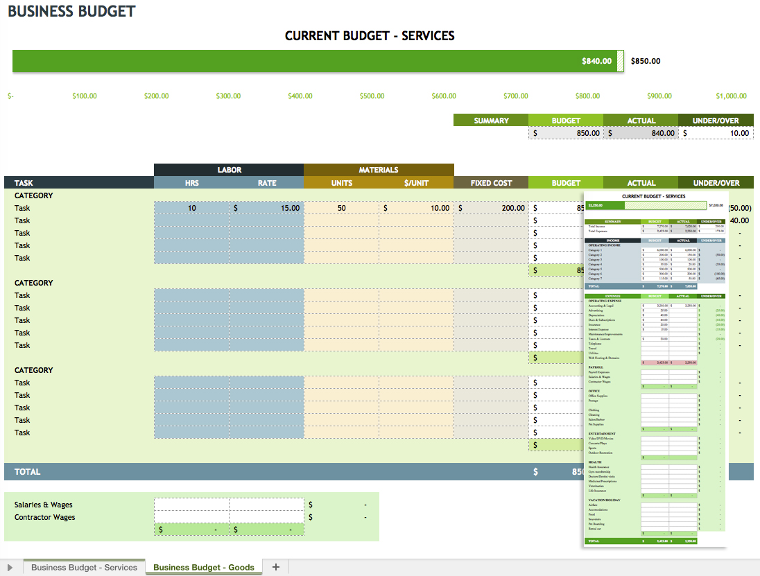 Budget Tracking Sheets Db excel