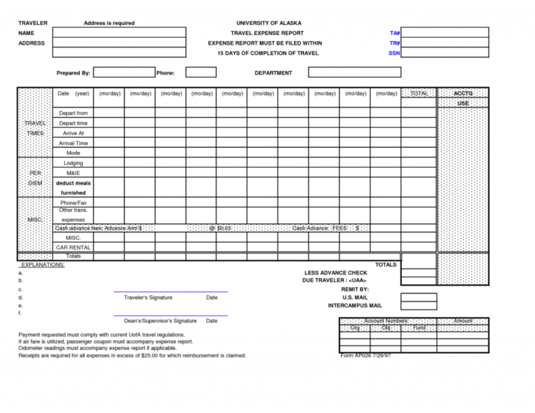 Generic Expense Report — db-excel.com