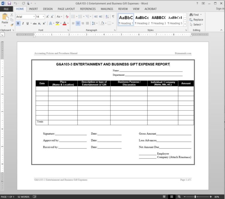 Microsoft Expense Report Template — db-excel.com