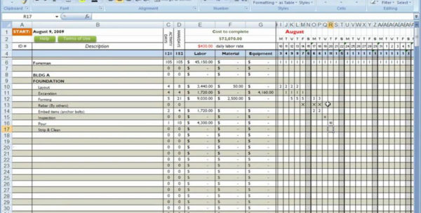 Project Cost Template Cost Breakdown Template Spreadsheet Templates for ...