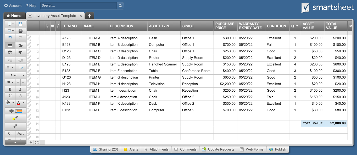 Excel Inventory Tracking Template 1 Db excel