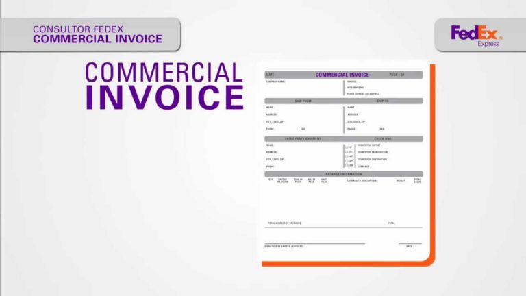 FedEx Commercial Invoice Fillable — db-excel.com