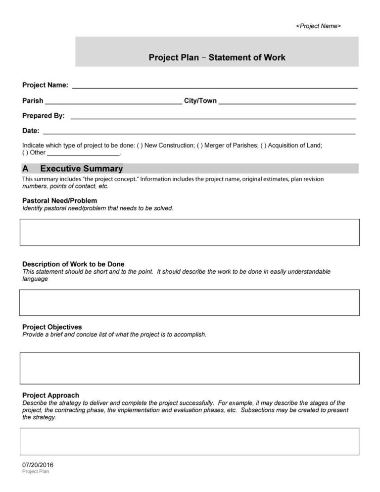 48 Professional Project Plan Templates [Excel, Word, Pdf] - Template ...