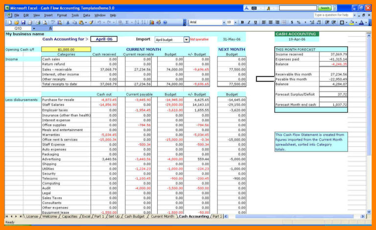 7+ Small Business Accounting Excel Template | Stretching And and Free ...