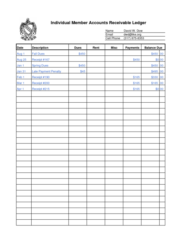 Accounting Ledger Book Template Free — db-excel.com