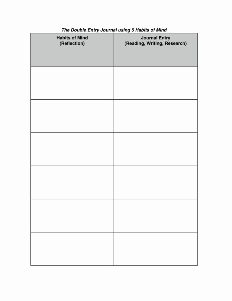Double Entry Accounting Template Fresh Double Entry Journal Template ...