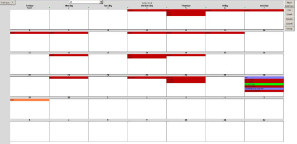 Enhanced Microsoft Excel Calendar Scheduling Database Template to Microsoft Excel Database ...