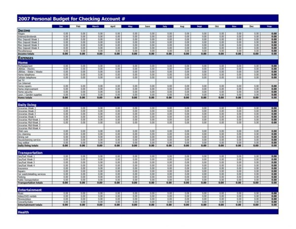 Example Of Annual Personal Budget Spreadsheet Budgetplanatm Jpg and Sample Personal Budget ...