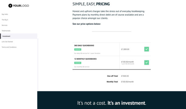 Bookkeeping Proposal Template — db-excel.com