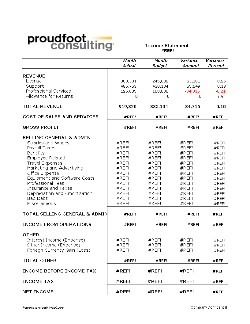 Free Monthly Income Statement Excel Templates At Inside Monthly 