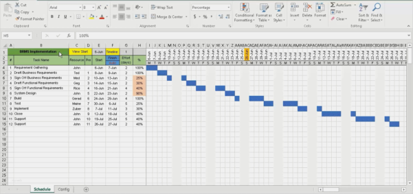 Microsoft Excel Gantt Chart Template Free Download — db-excel.com