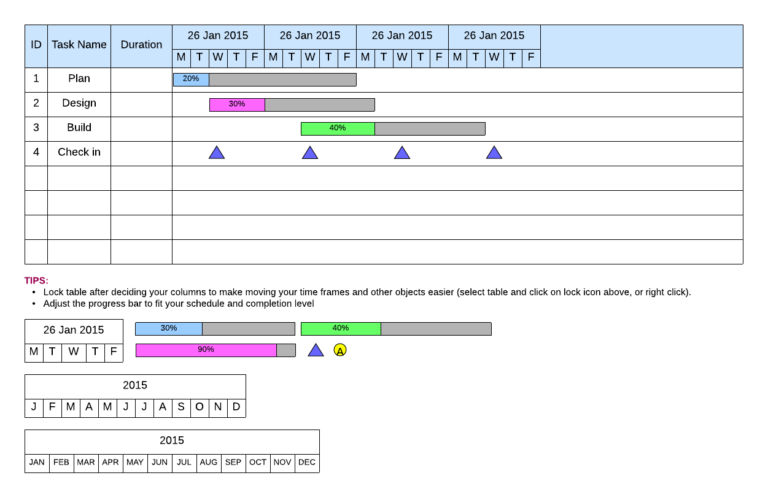 Simple Gantt Chart Template — db-excel.com