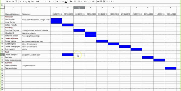 Visio Gantt Chart Template Download Example of Spreadshee visio gantt ...