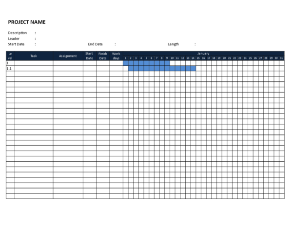 Microsoft Excel Gantt Chart Template Free Download Download Free ...