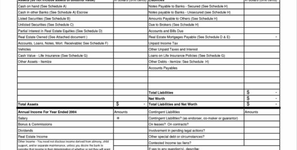 Monthly Financial Statement Template Excel Example of Spreadshee ...