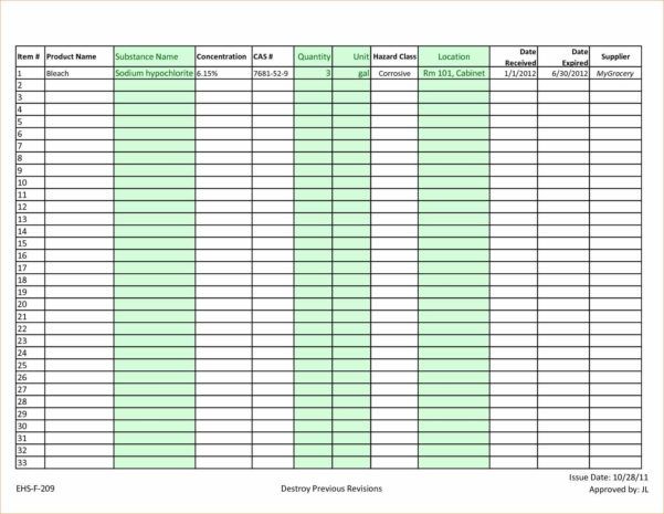 Nail Polish Inventory Spreadsheet - Twables.site intended for Sample ...