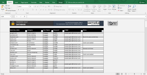 Username Password Spreadsheet Template – Spreadsheet Collections with Password Spreadsheet ...
